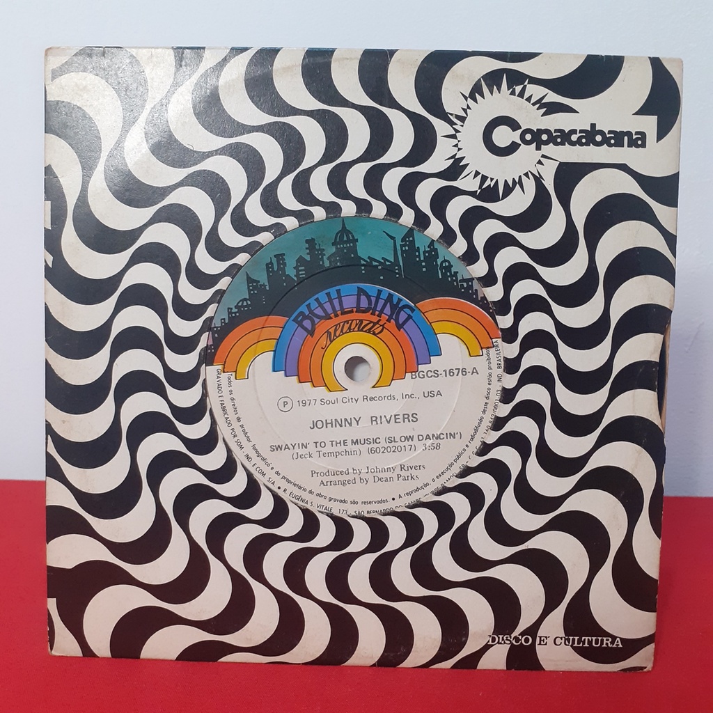 Disco/Vinil - Compacto - Johnny Rivers - Outside Help e Swayin' To The ...