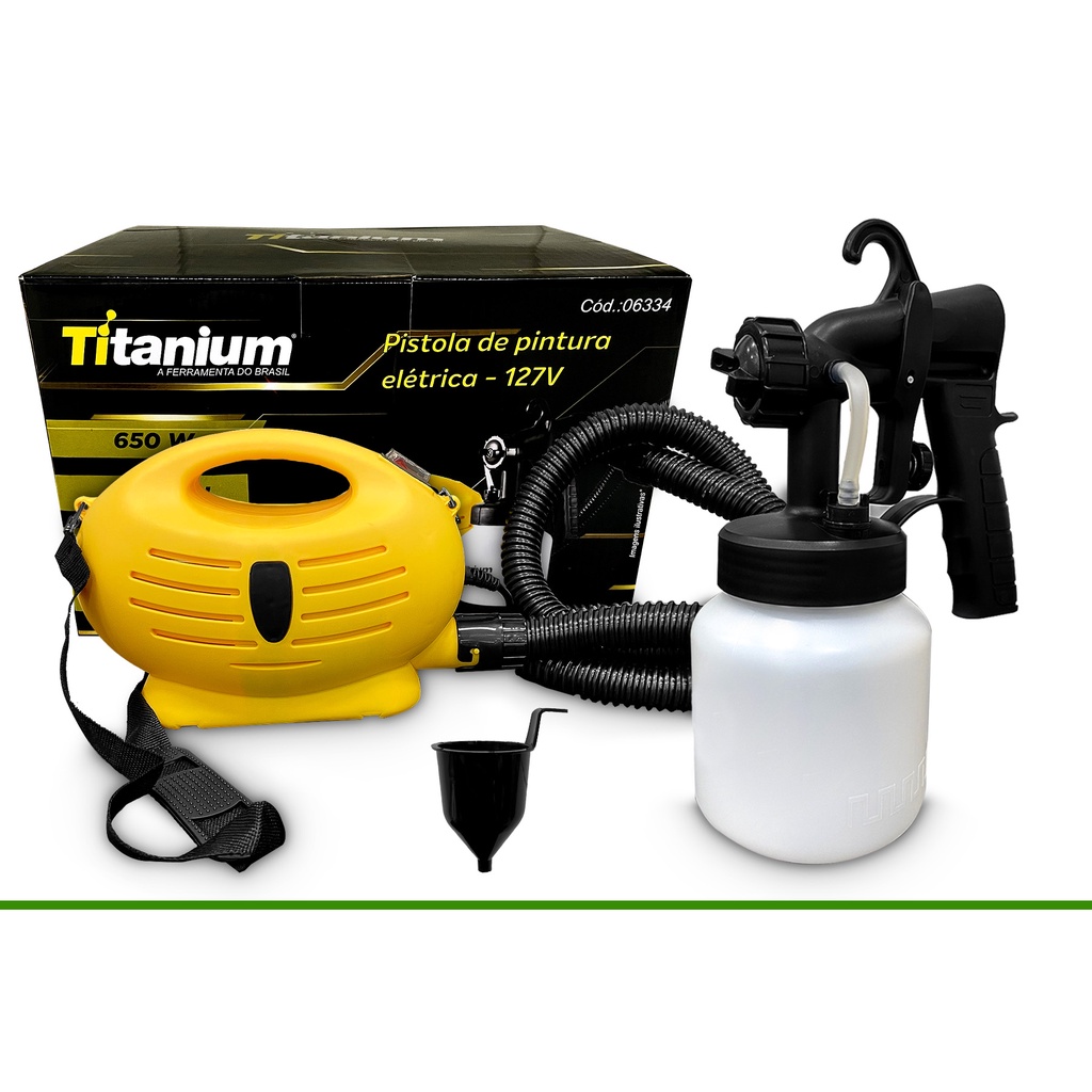 Pistola de Pintura Elétrica Pulverizador 650W Compressor De Tinta | Shopee Brasil