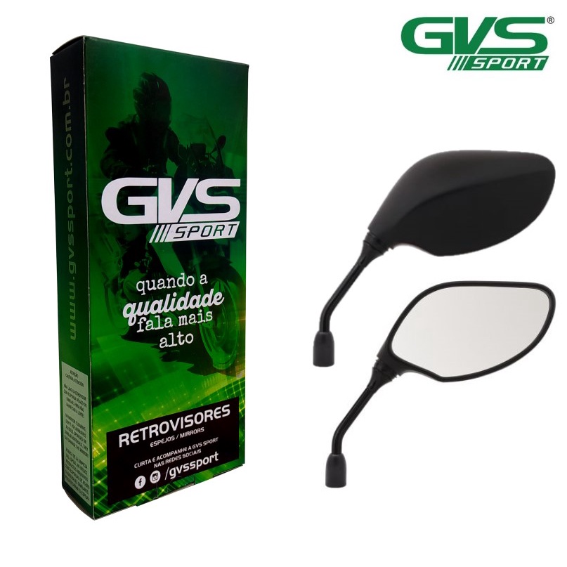 Retrovisor Pcx Modelo Original Rosca Inversa Gvs Lente Convexa Par