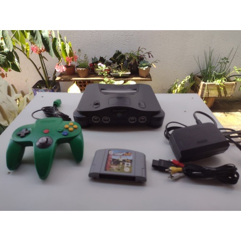 Nintendo 64 Completo Funcionando 100% 1 Jogo Original International Superstar Soccer 64 + 1 ...