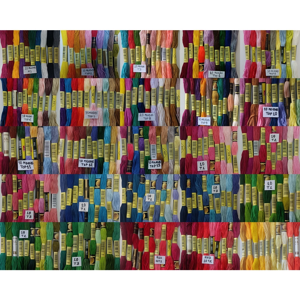 30 meadas para bordar ponto cruz pode escolher cores ou kit das fotos ...