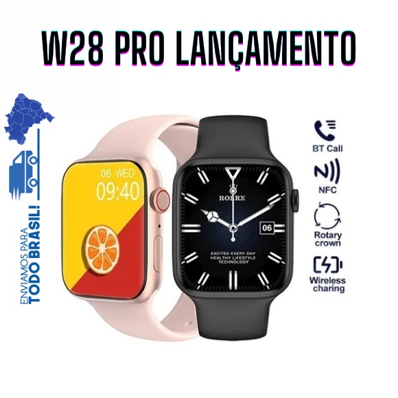 Smartwatch IWO W28 PRO SÉRIE 8 relógio inteligente pro max global NFC à ...