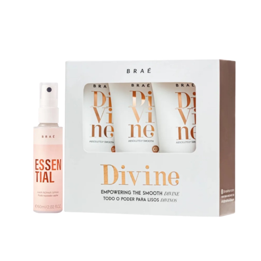 Kit Braé Divine + Essential 60ml - Viagem (4 Produtos) | Shopee Brasil