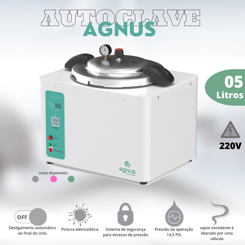 Autoclave Esterelizacao Estudio de Tatuagem Manicure Salao de Beleza 05 ...