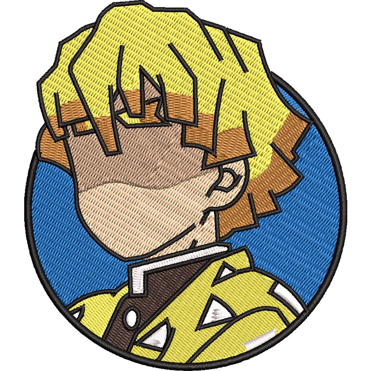 patch bordado zenitsu demon slayer bordado termocolante | Shopee Brasil