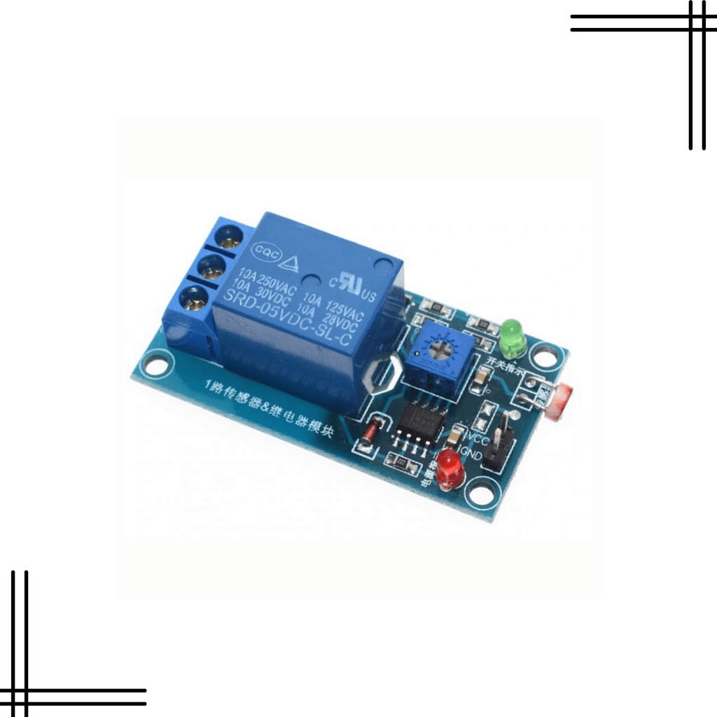 Modulo Rele 5v 1 Canal Com Sensor Ldr Para Projeto Arduino | Shopee Brasil