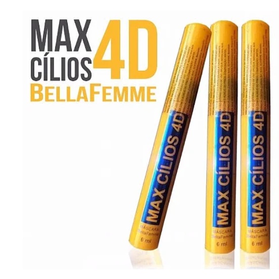 RIMEL MASCARA PARA CILIOS EXPERT 4D BELLA FEMME 1UNIDADE | Shopee Brasil