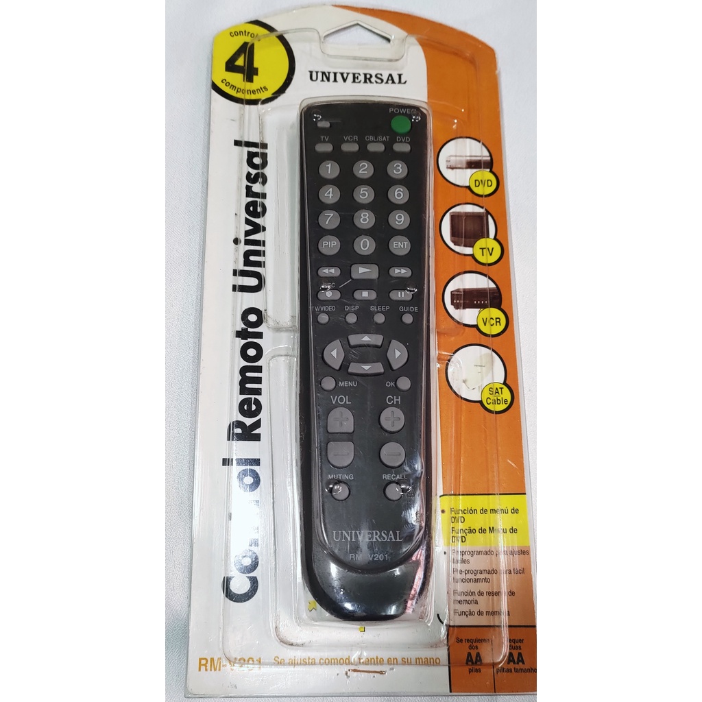 Controle Remoto Universal Modelo - RM-V201 | Shopee Brasil