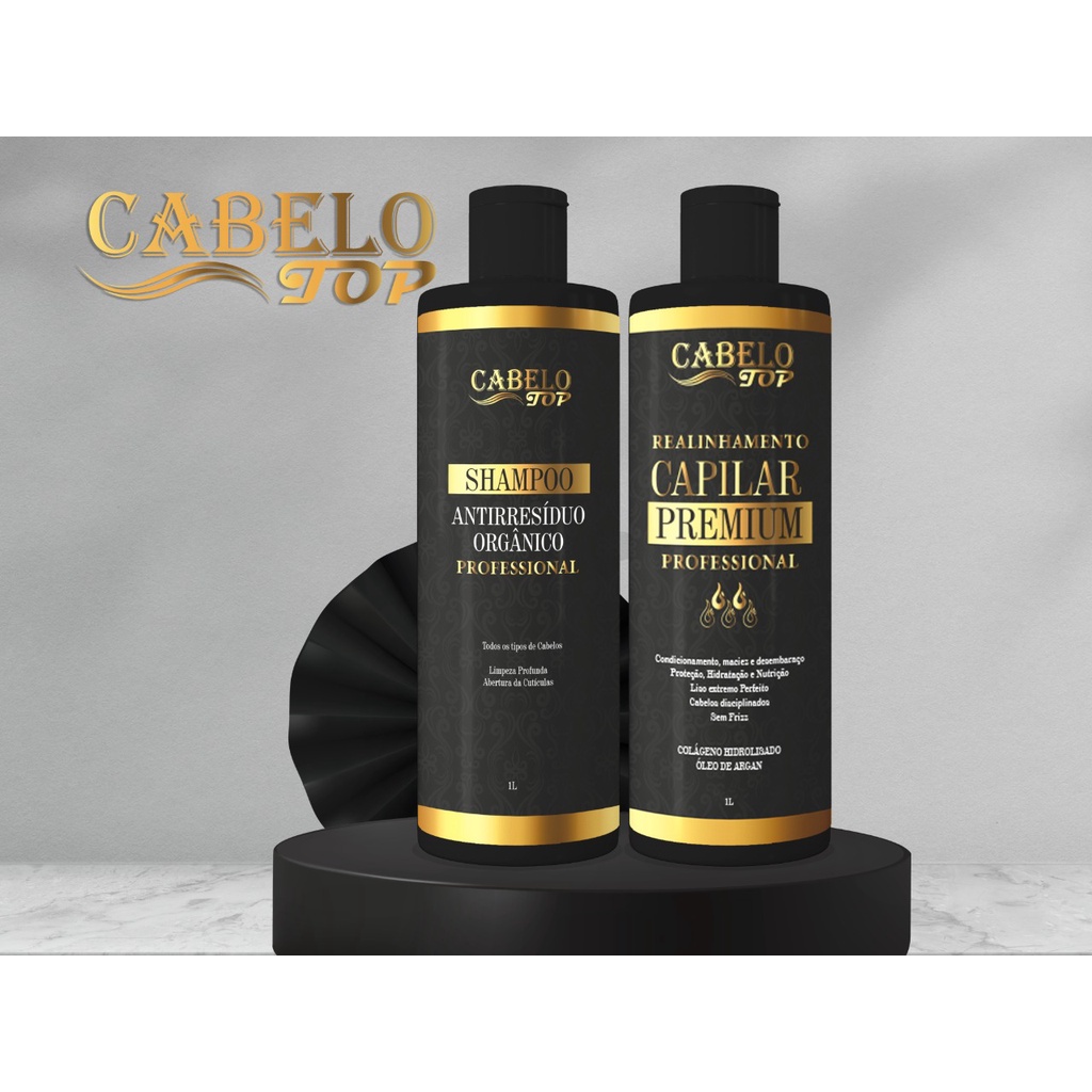Kit Escova Progressiva Alisamento Total Sem Formol Organico Cabelo Top ...
