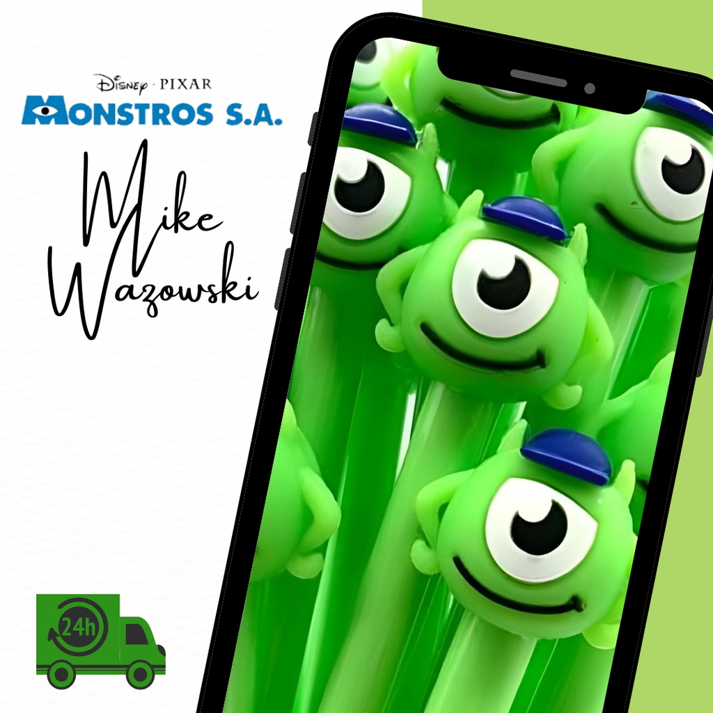 kit com 3 canetas Fofa em Gel Mike Monstros SA/Papelaria - Mike ...