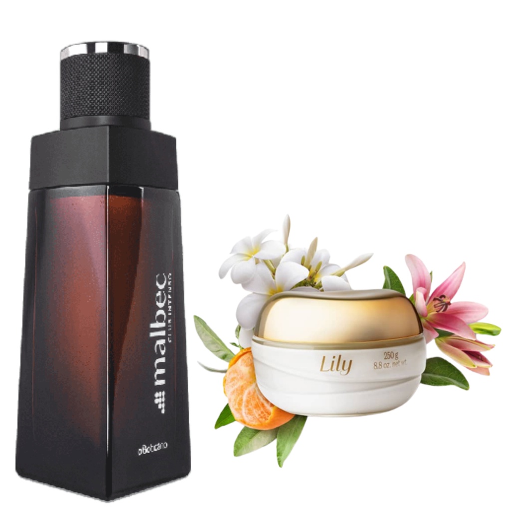 Combo Desodorante Colônia Malbec Club Intenso + Creme Acetinado Hidratante Desodorante Corporal ...