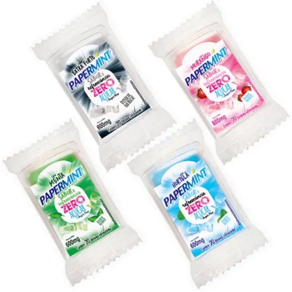 PaperMint Lâminas Refrescante Sem Açúcar - 2 Unidades com 20 Lâminas ...