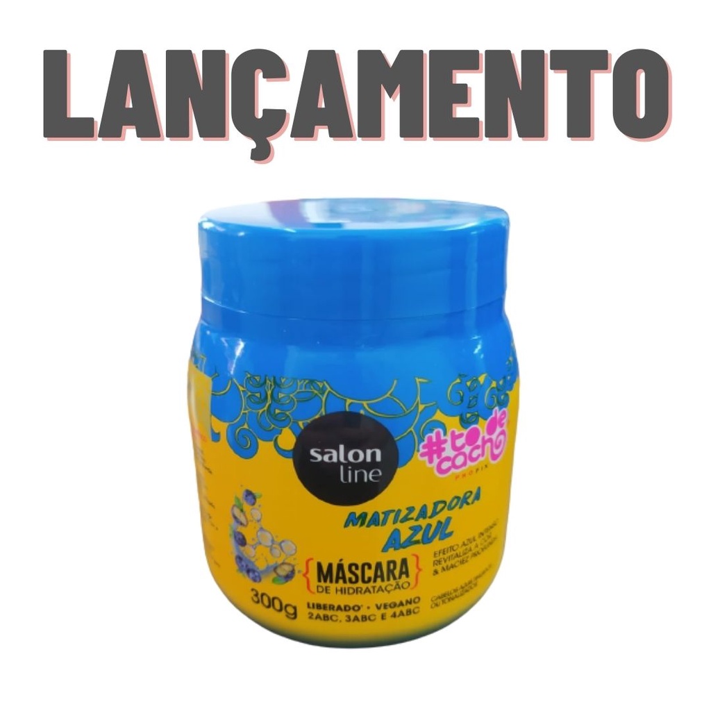 Máscara de hidratação matizadora azul salon line to de cacho 300g ...