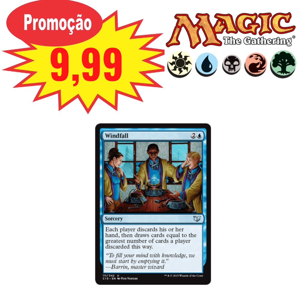 Carta Magic The Gathering Windfall / Sorte Inesperada (Card Game ...