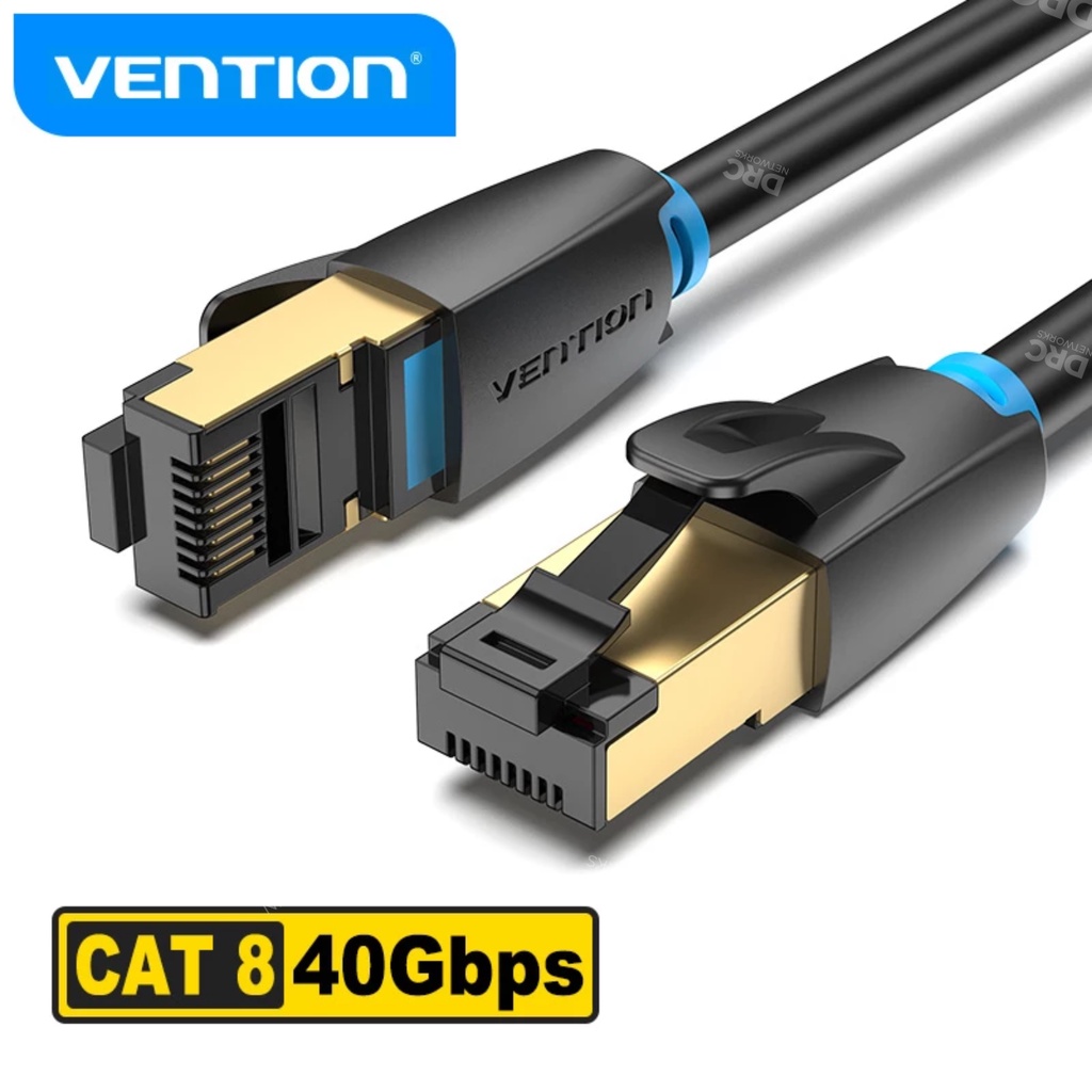 Cabo de Rede Cat8 Gigabit 1Metro Lan Ethernet Rj45 Vention Cable cat8 ...