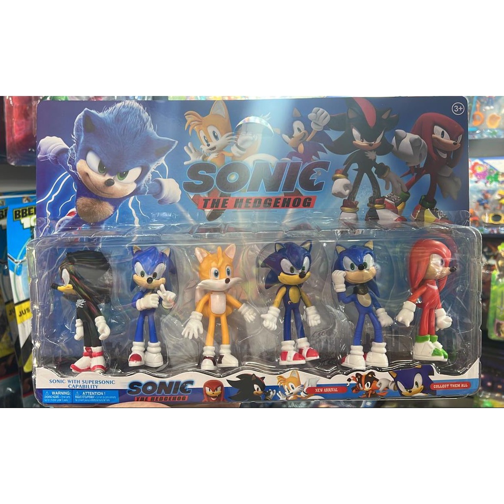 Kit Sonic 6 Bonecos - ENVIO IMEDIATO | Shopee Brasil