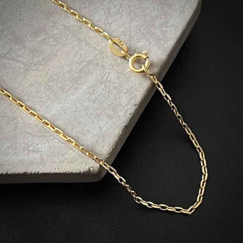 Corrente Carrier Cadeado 1,2mm 70cm (Fecho Tradicional) (TAG 24K)(Banho Ouro 24K) | Shopee Brasil