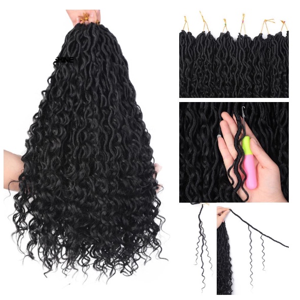 Cabelo Goddess Faux Locs- Cacheado -Dread | Shopee Brasil