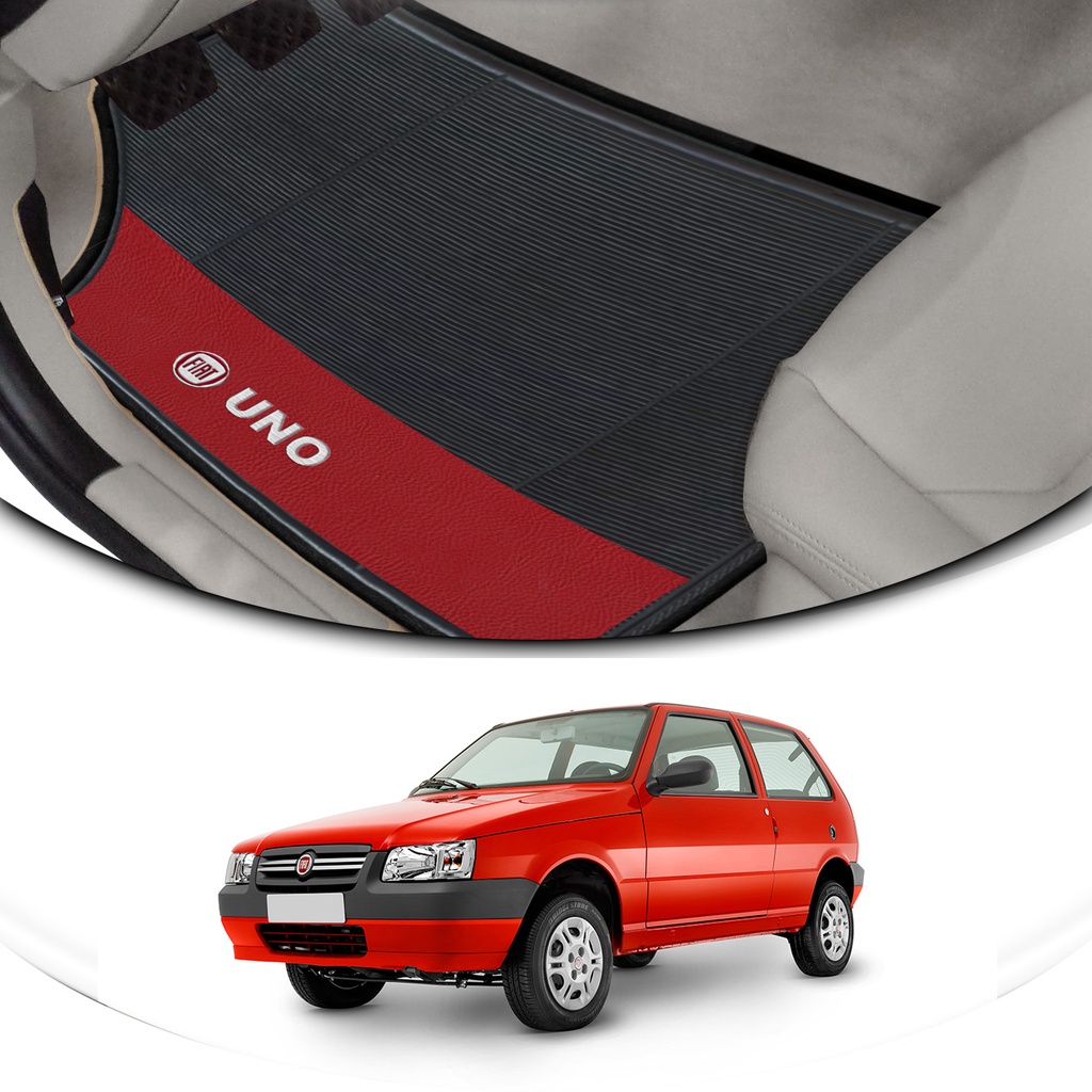 Kit 4 Tapetes De Carro Fiat Uno 1984 Ao 2009 Base Antiderrapante ...