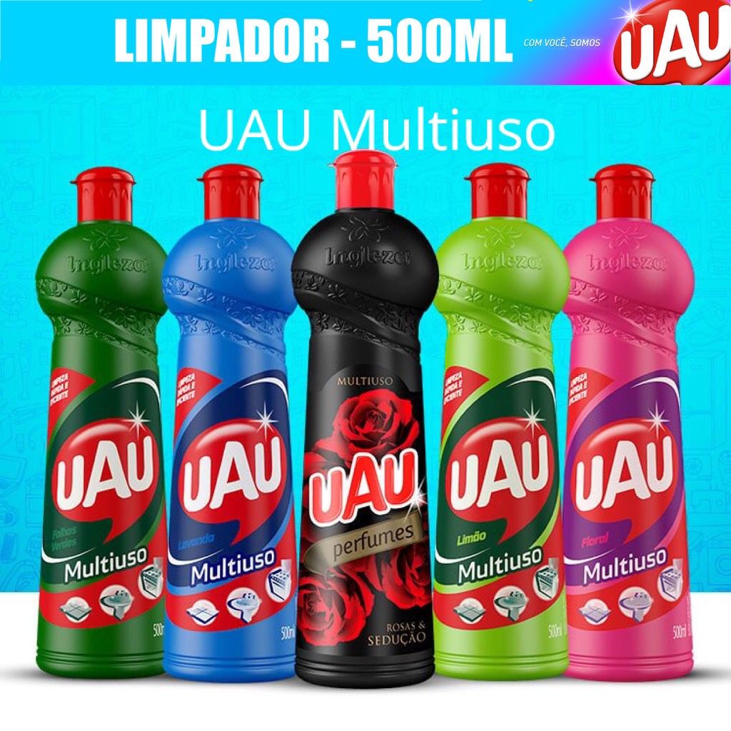 Limpador Multi Uso de Uso Geral Uau Perfumes 500 ml | Shopee Brasil