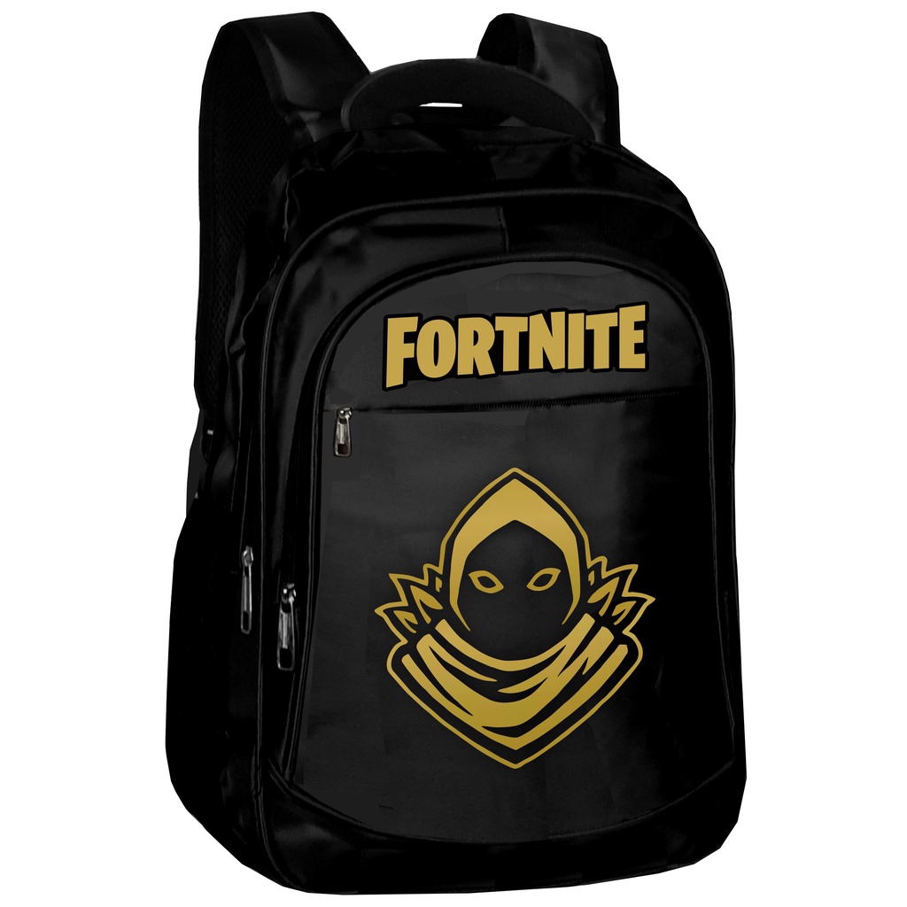 Mochila Fortnite Raven Bolsa Dourado | Shopee Brasil