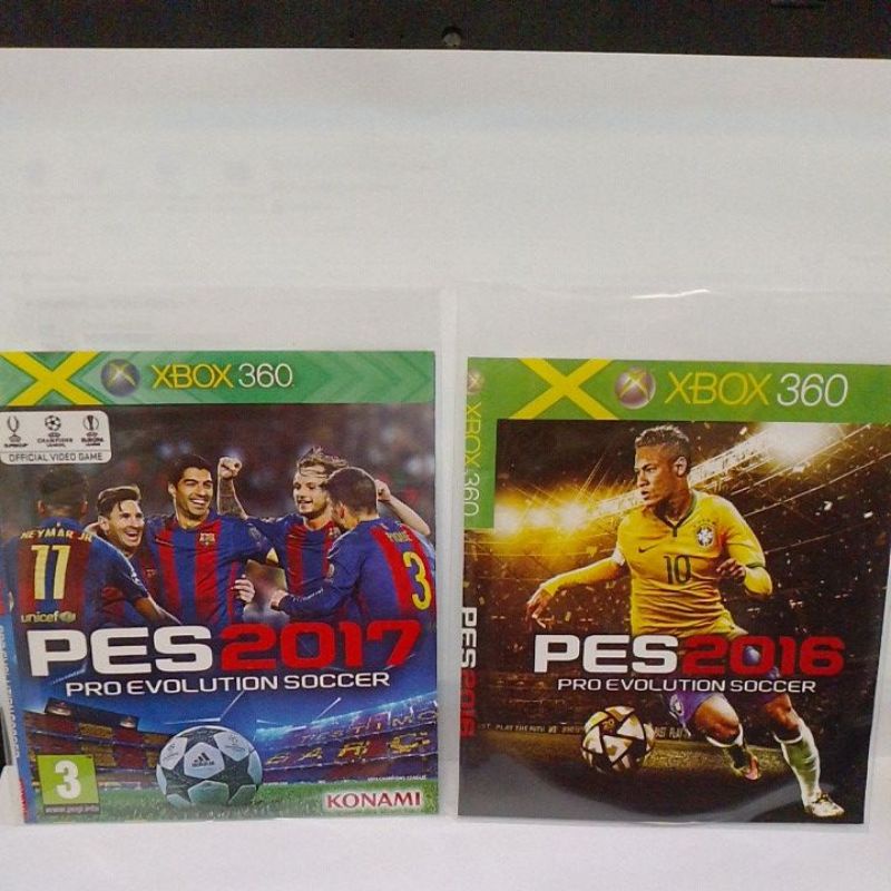 xbox 360 pes 2017 e pes 2016 2 jogos raridade novo copia | Shopee Brasil