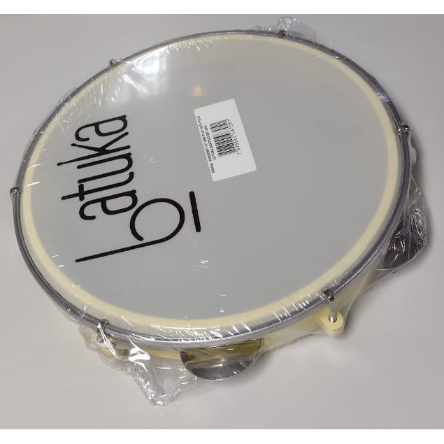 Pandeiro Luen Batuka 10" ABS Platinelas Inox Pele Leitosa | Shopee Brasil