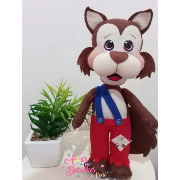 Lobo mau em feltro | Shopee Brasil