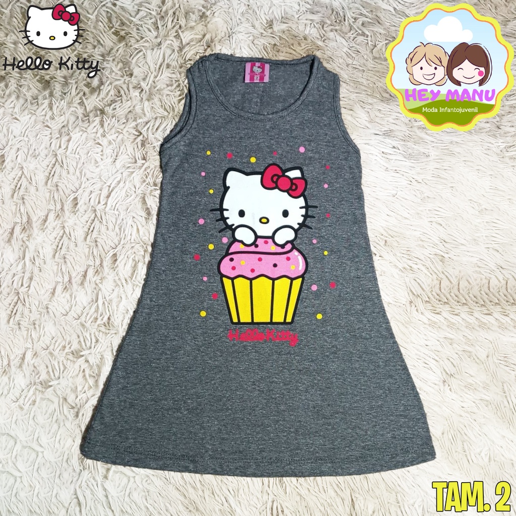 Vestido Hello Kitty infantil - Tam 2 - feminino, infantil, presente ...