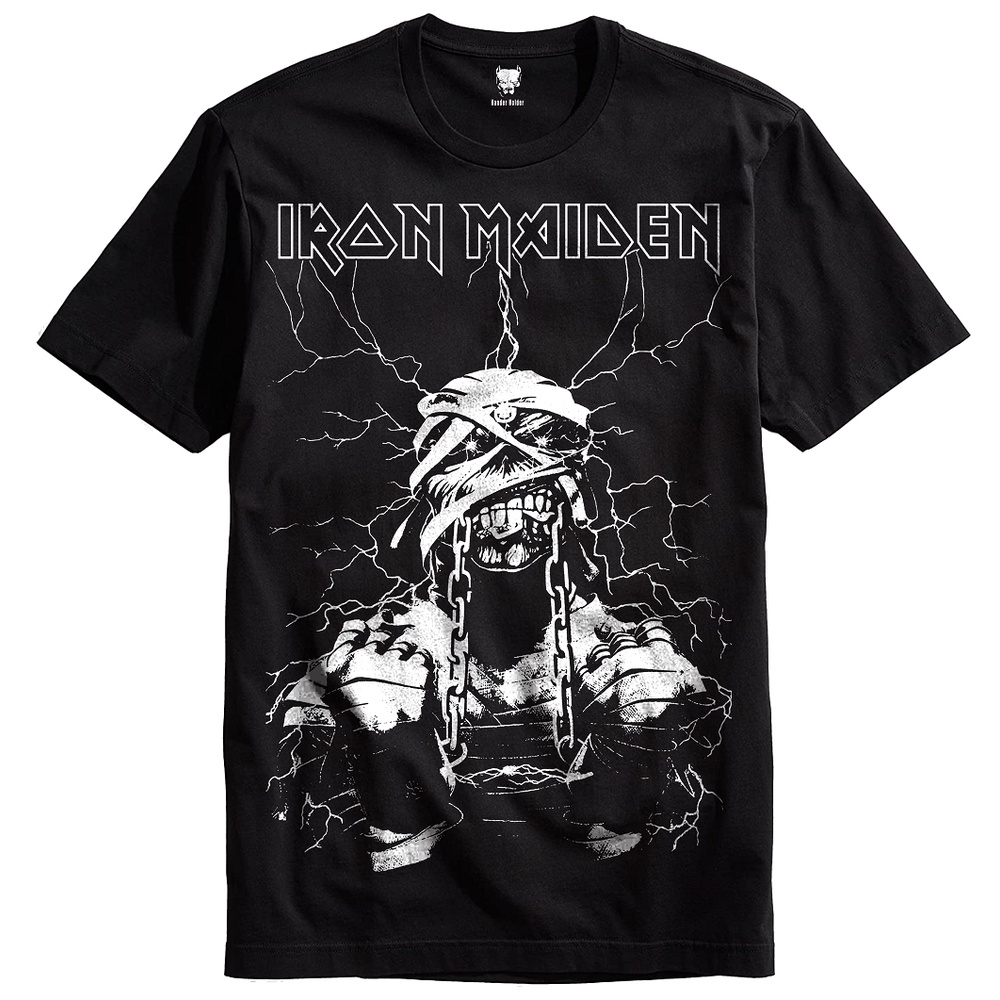 Camiseta Iron Maiden Lighting Banda De Rock Camisa DRY FIT | Shopee Brasil