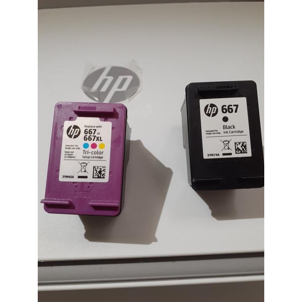Cartucho HP 667 color / preto ( remanufaturado carregado ) | Shopee Brasil