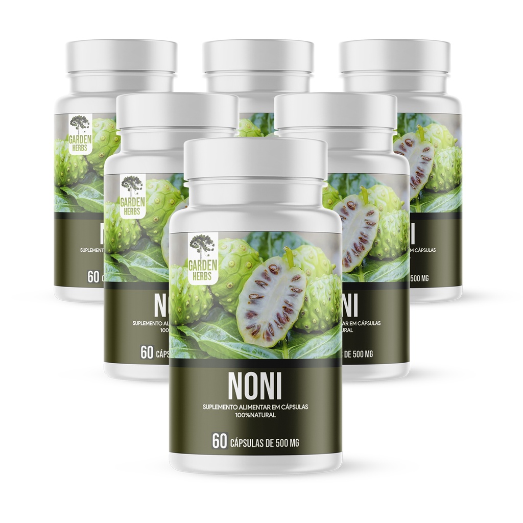 Kit 6x Noni - 60 Cápsulas 500 Mg - 100% Natural | Shopee Brasil
