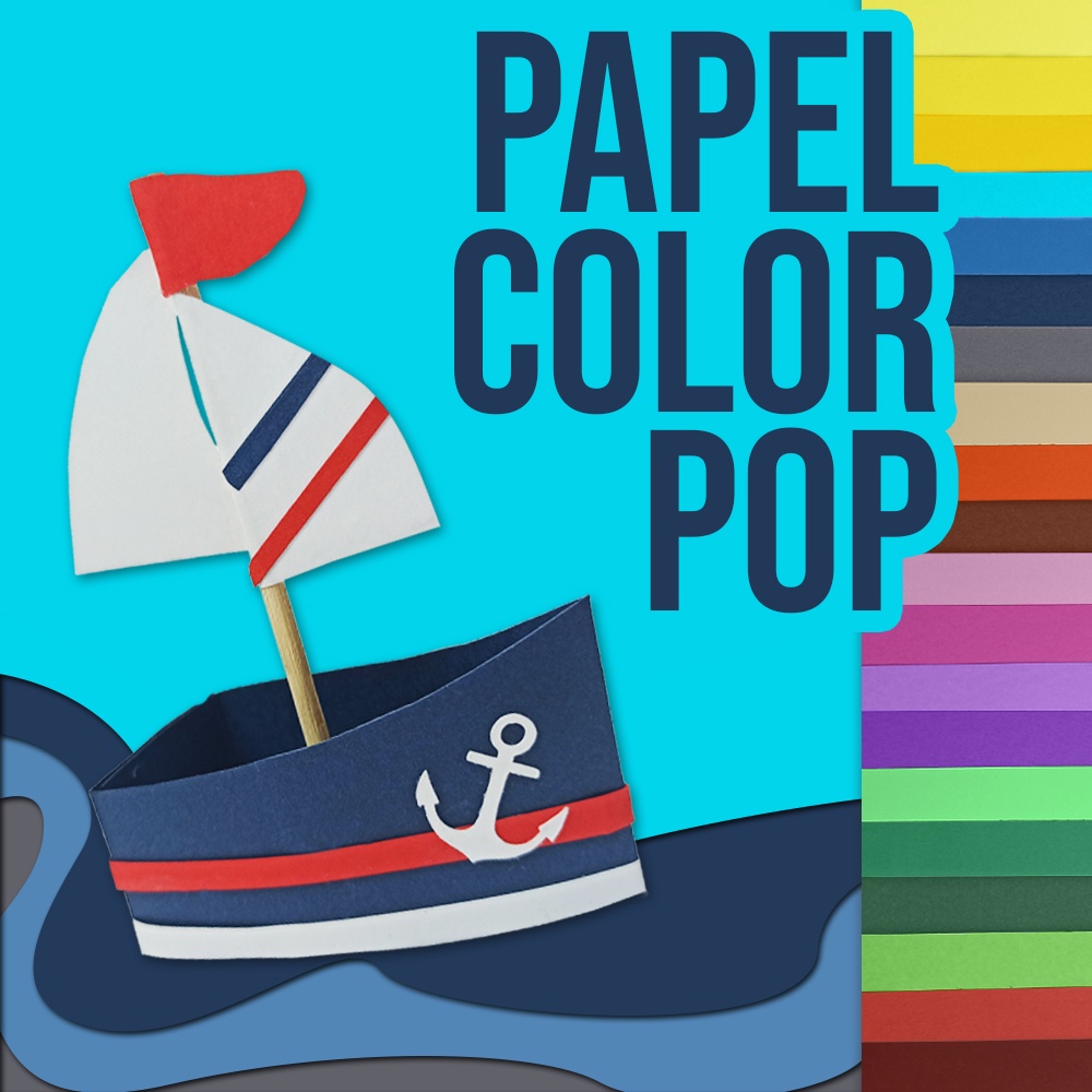 Papel Color Pop 180g - 30,5x30,5cm - 25 Folhas | Shopee Brasil