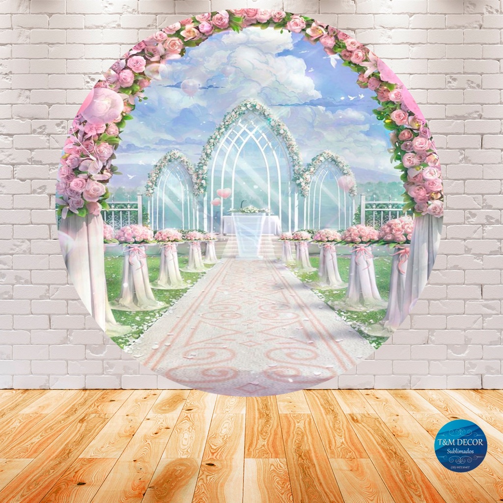 Painel de festa em tecido sublimado 1,50m Casamento 10 | Shopee Brasil
