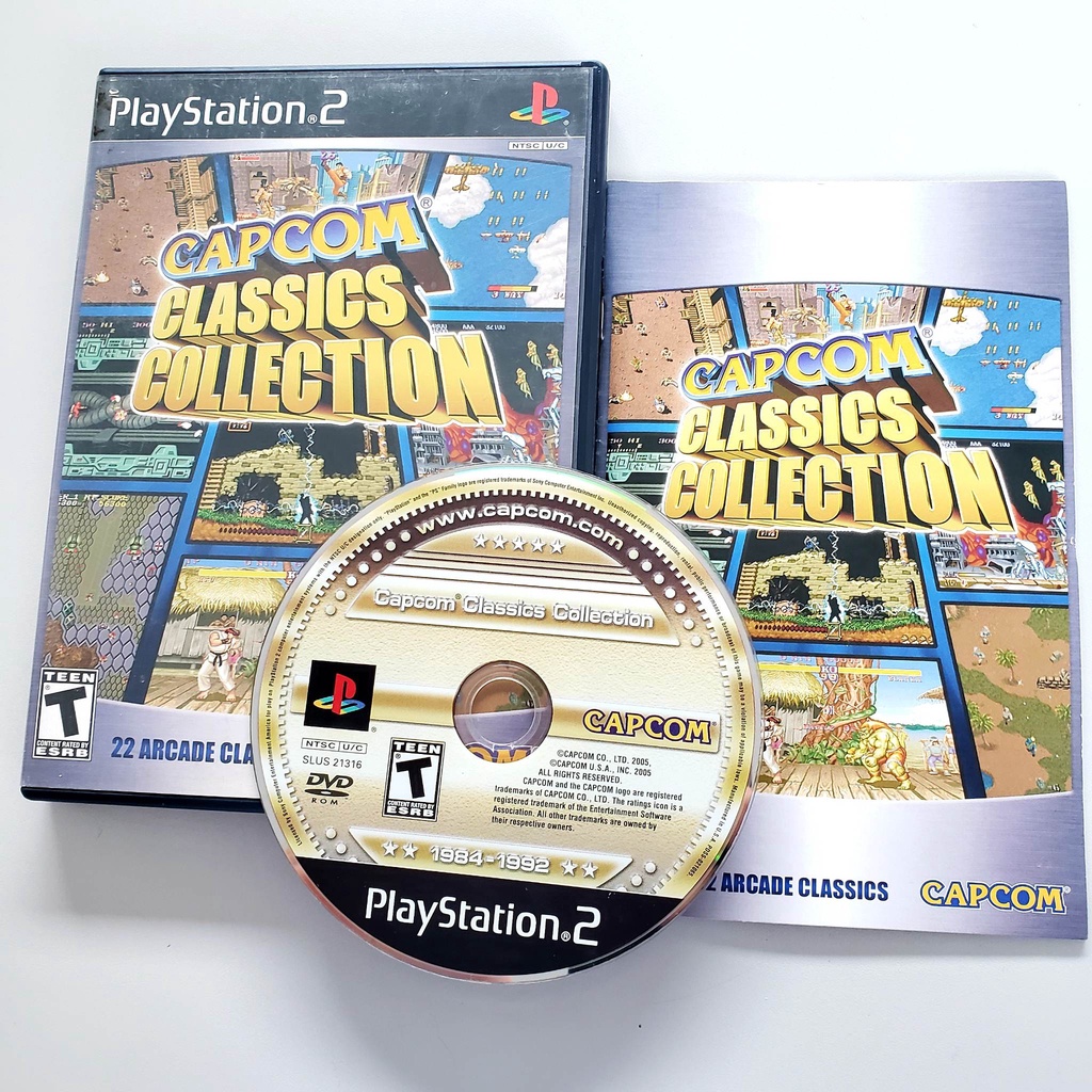 Capcom Classics Collection Original Playstation 2 Ps2 | Shopee Brasil