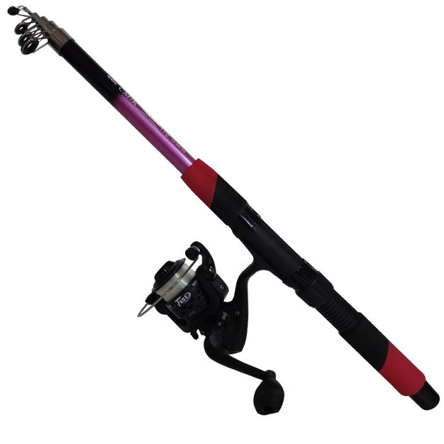 Kit Para Pesca Vara Telescópica e Molinete com Linha De Um Rolamento Um ...