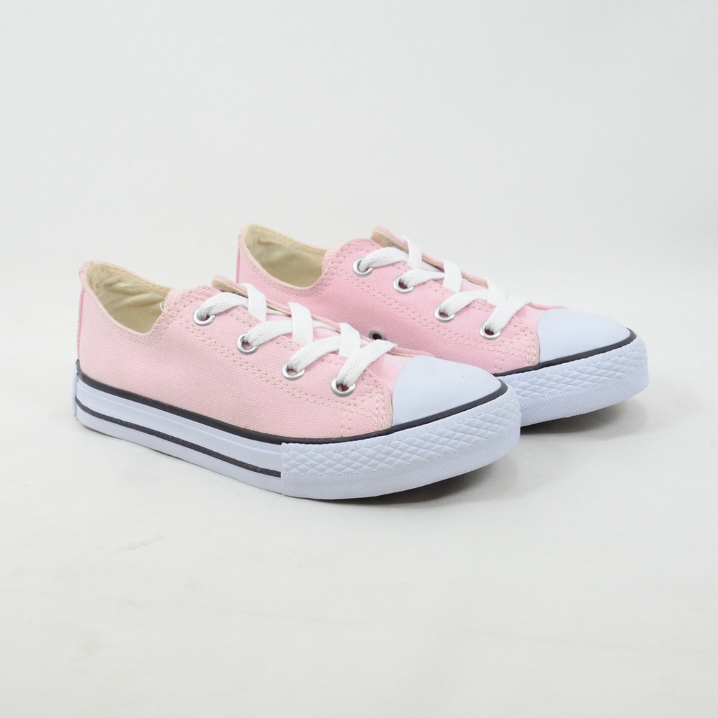 Tênis Infantil Cano Baixo Rosa Bebê All Star Tradicional Menino E ...