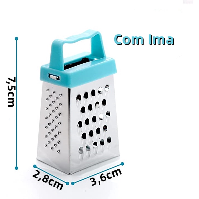 50 Kit/75 Kit/100 Kit Mini Ralador De Aço Inox Com Ima | Shopee Brasil