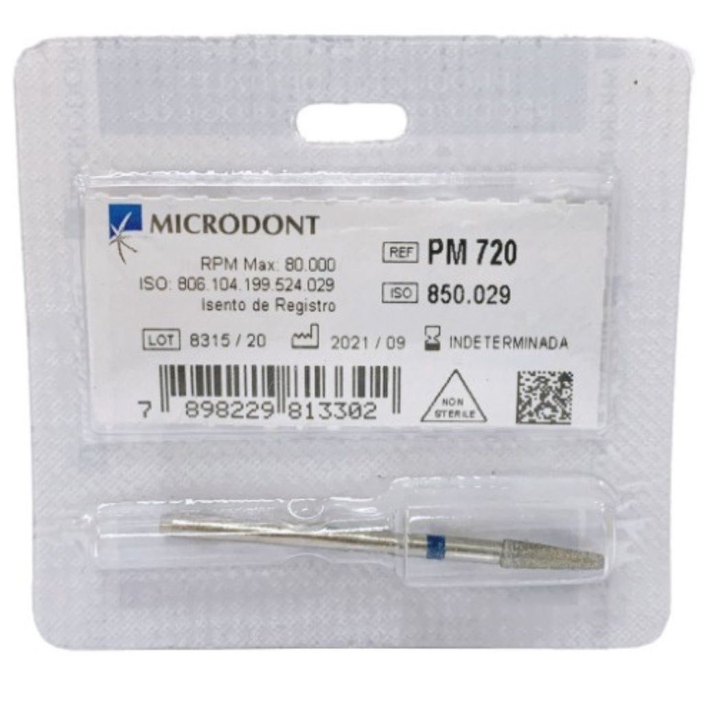 Broca Diamantada PM 720 Original Microdont | Shopee Brasil
