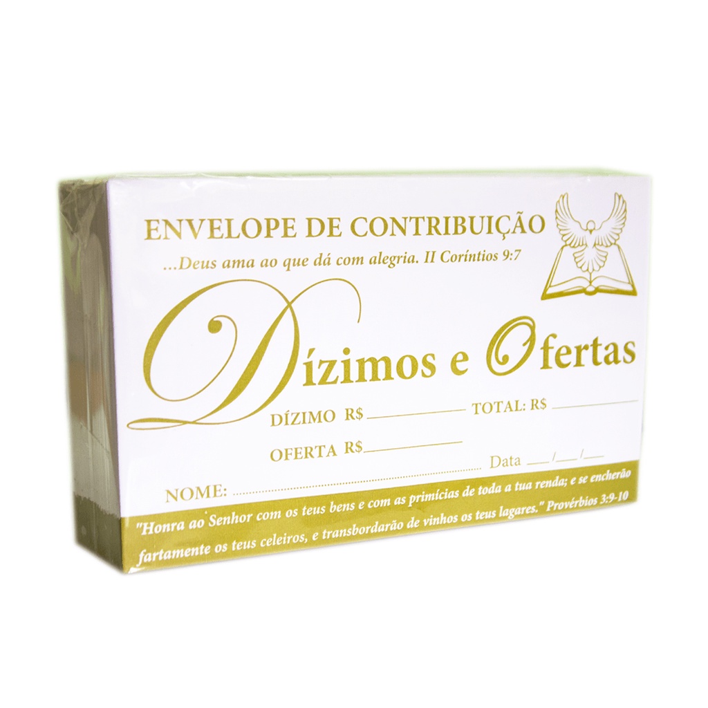 Envelope De Dízimo, Oferta, Campanha 500 Unidades Promoção | Shopee Brasil