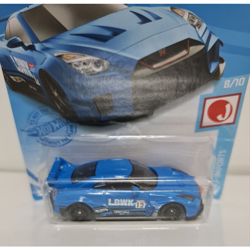 Nissan GTR R35 Liberty Walk Hot Wheels Azul Claro Lacrado | Shopee Brasil