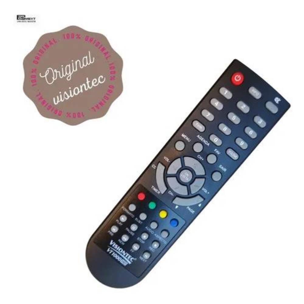 Controle Do Receptor Vt1000 Hd Original | Shopee Brasil