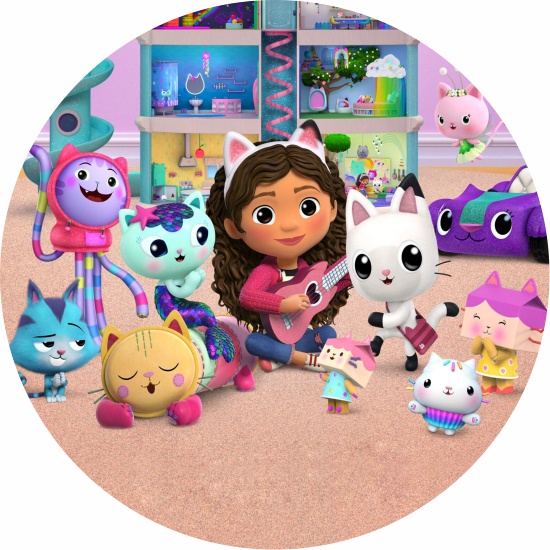 Painel A Casa Mágica Da Gabby em Tecido sublimado com elástico | Shopee ...