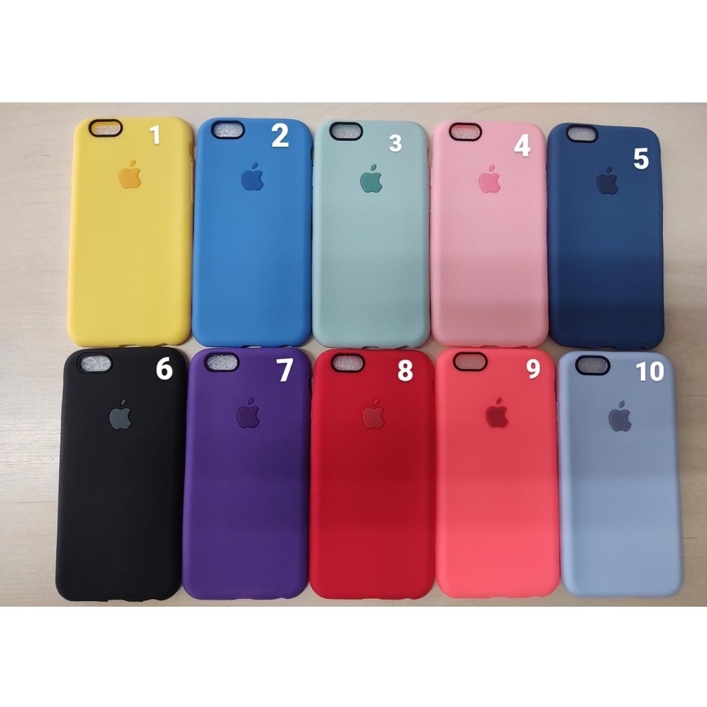 Capa Silicone Case Para Iphone 6/6S/6G/7G/8G | Shopee Brasil
