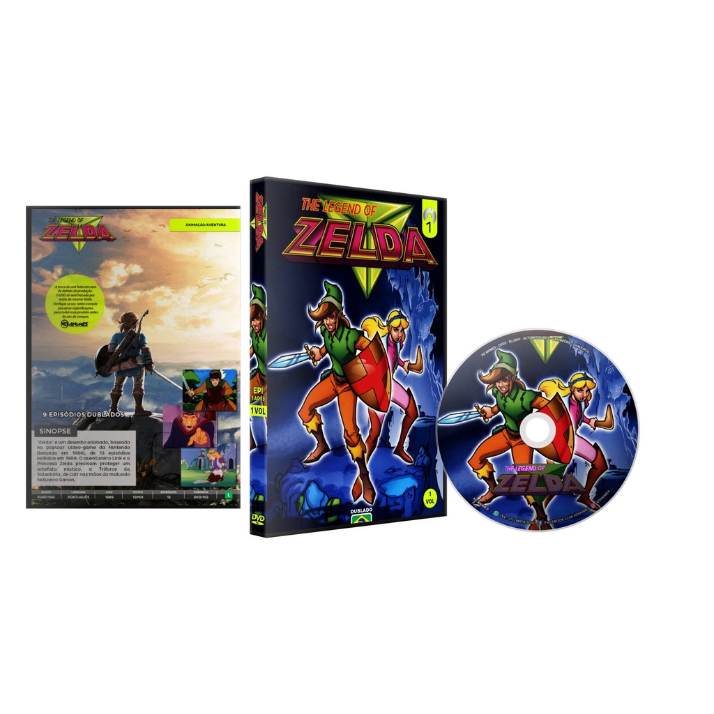 Dvd Zelda A Série Animada Completo Dublado | Shopee Brasil