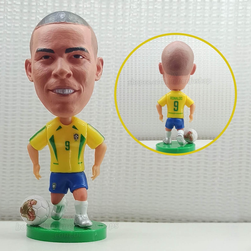 Kit Mini Craques Brasil Ronaldo Ronaldinho Cafu R Carlos - Seleção ...