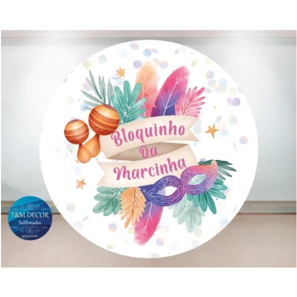 Painel de festa em tecido sublimado 1,50m carnaval | Shopee Brasil