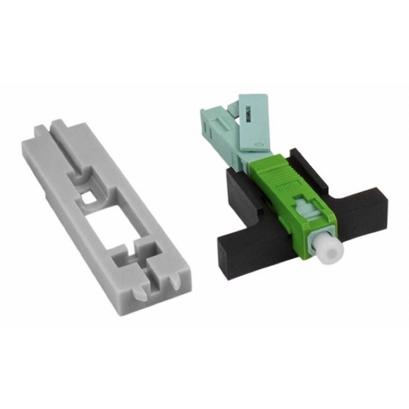 100 Conectores De Fibra Óptica SC/APC HOMOLOGADO Ftth Tipo One Click Com Gabarito | Shopee Brasil