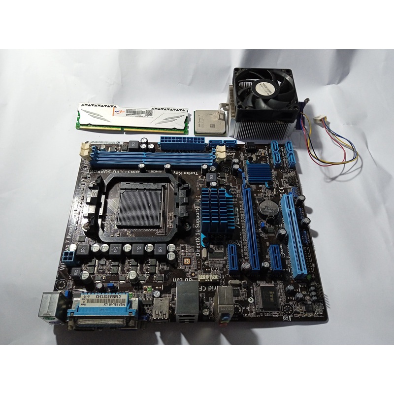 Kit Asus M5A78L-M LX placa mãe + processador + memória + cooler ...