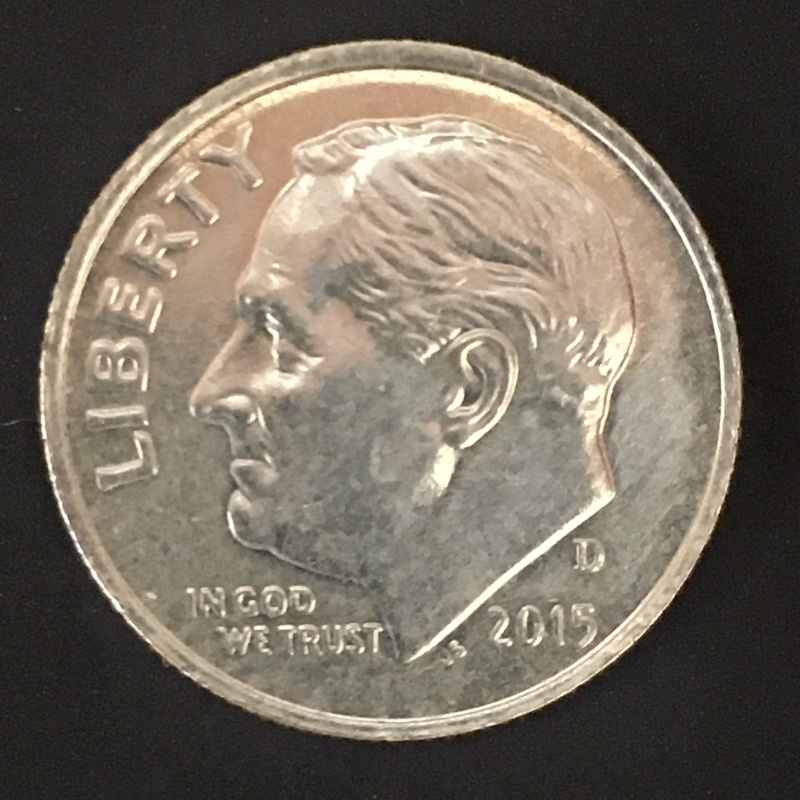 Moeda Americana de 1 Dime de 2015 Letra D. | Shopee Brasil